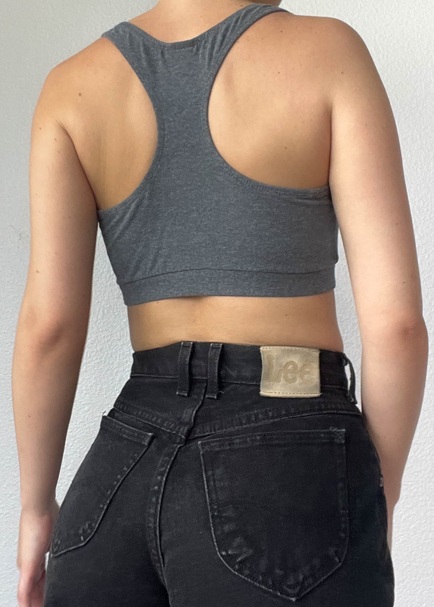 90's Dark Gray Sports Bra (S) – Retro and Groovy