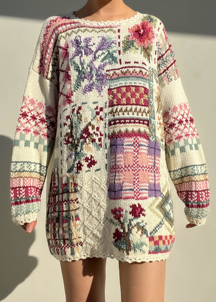 90's Patchwork Knit (M) – Retro and Groovy