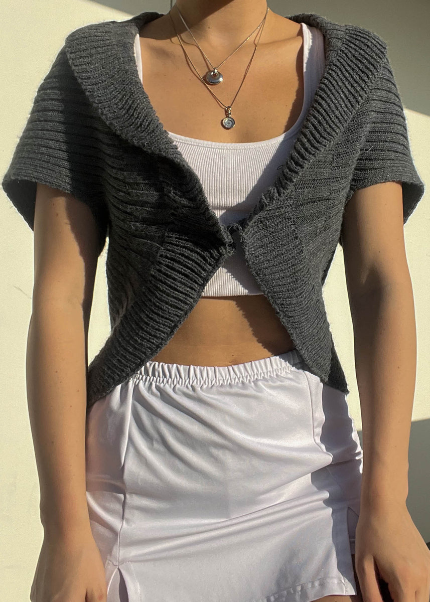 Londyn Y2k Gray Knit (M) – Retro and Groovy