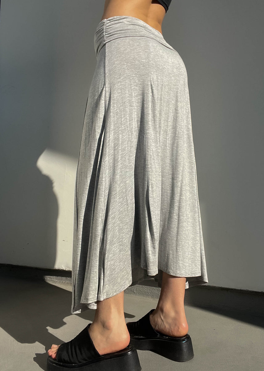 Y2k Heather Gray Maxi (S) – Retro and Groovy