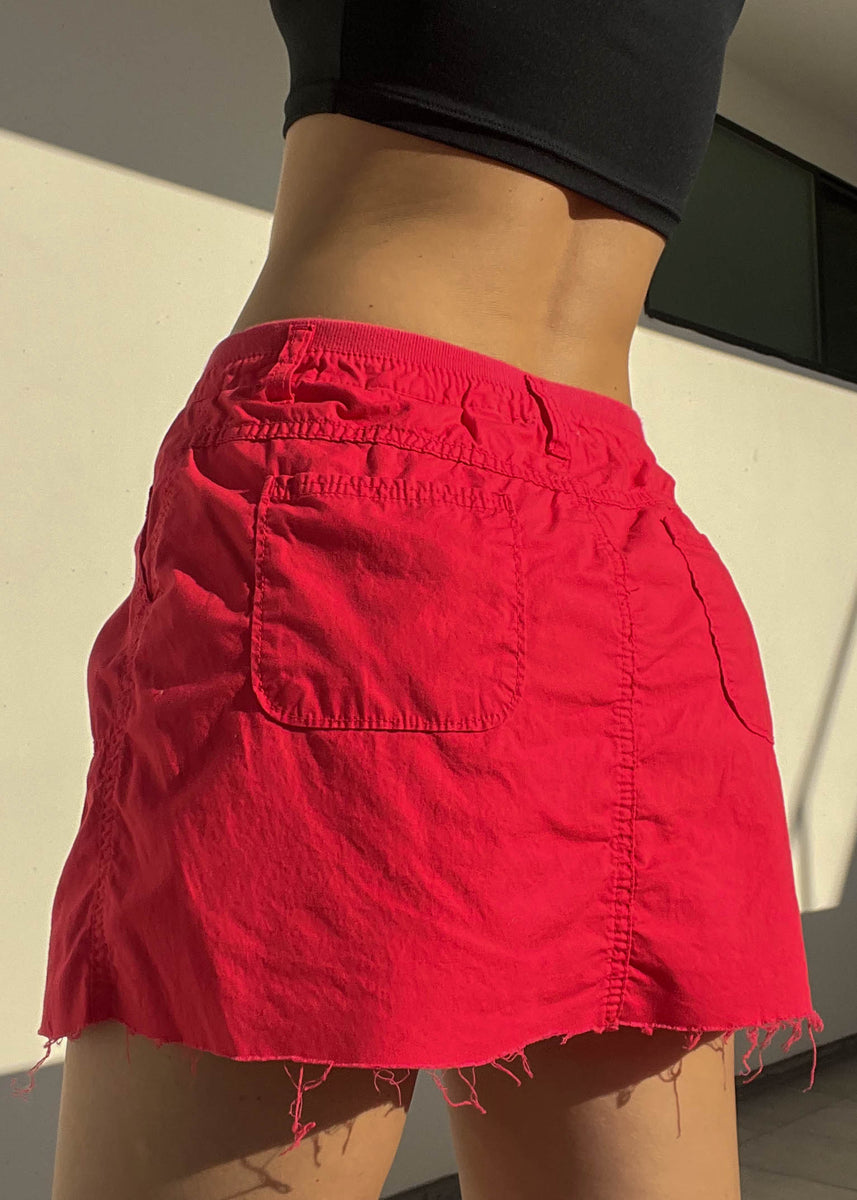 Y2k Strawberry Drawstring Skort (M) – Retro and Groovy