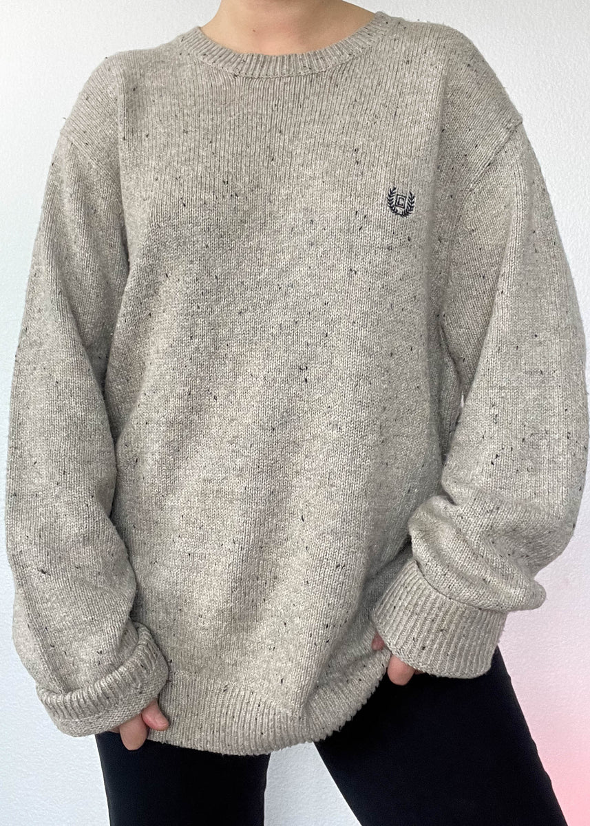 90's Oatmeal Gray Chaps Knit (XL) – Retro and Groovy