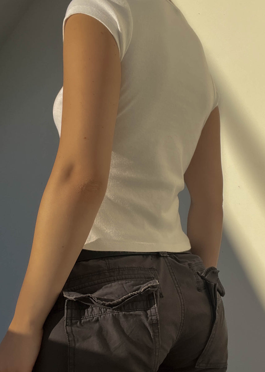 Classic White Tee (S) – Retro and Groovy