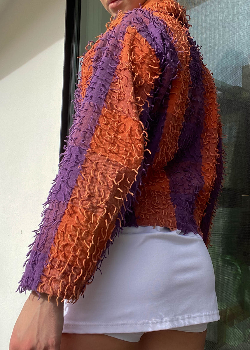 Clancy Y2k Fuzzy Jacket (S) – Retro and Groovy