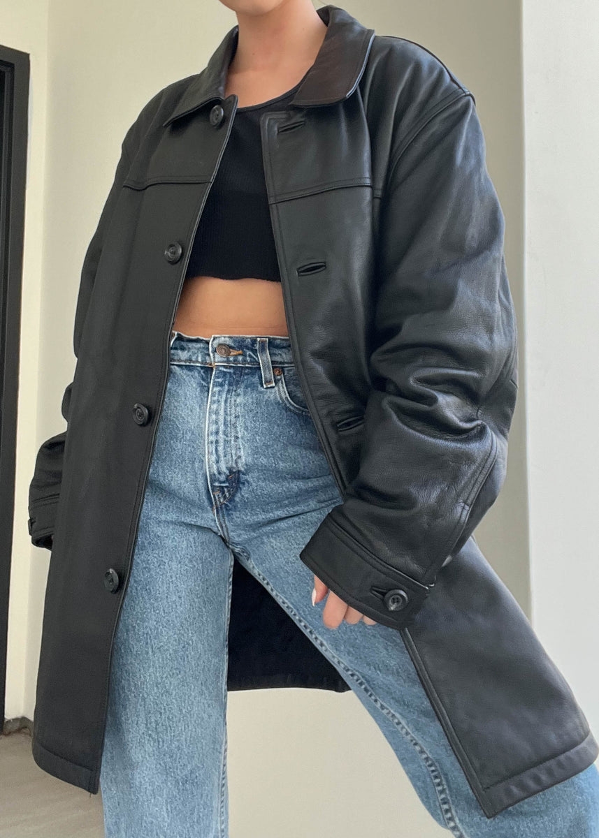 90's Leather Jacket (L) – Retro and Groovy