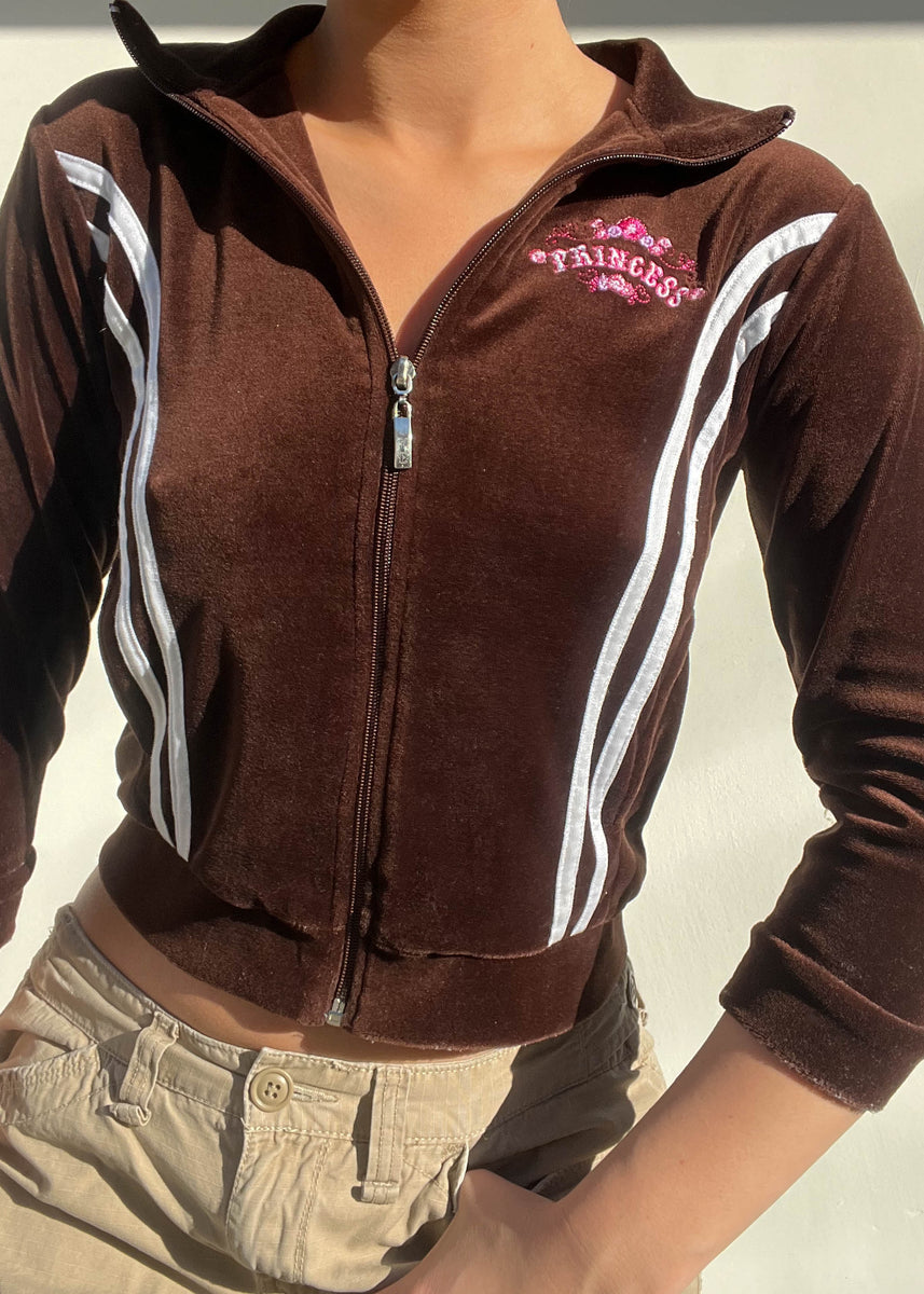 Y2k Princess Velour Jacket (XS-S) – Retro and Groovy
