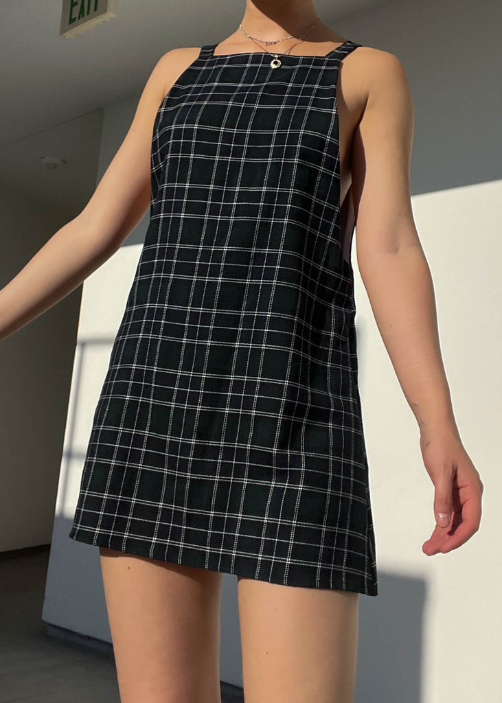 90's Plaid School Girl Mini Dress (S-M) – Retro and Groovy