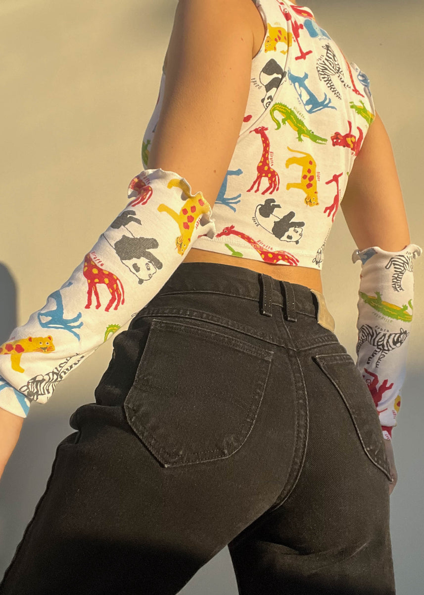 Custom Y2k Animal Print Top (S) – Retro and Groovy