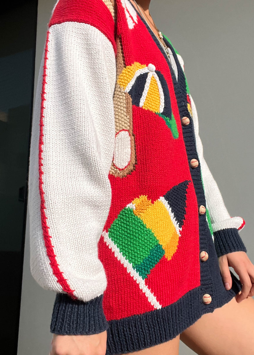 80's Baseball Cardigan (L) – Retro and Groovy
