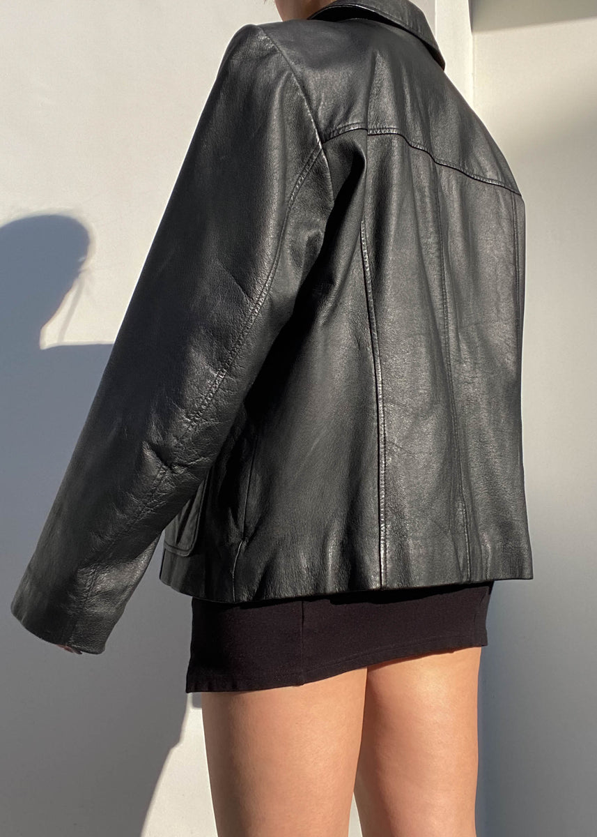 90's Leather Jacket (L) – Retro and Groovy